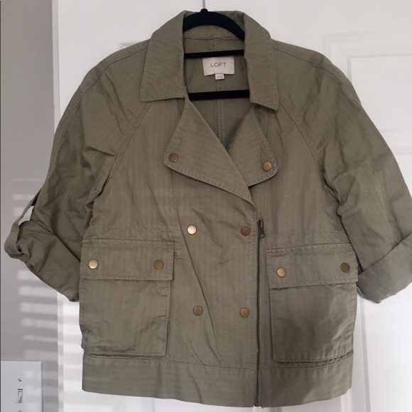 LOFT | Jackets & Coats | Loft Green Jacket | Poshmark